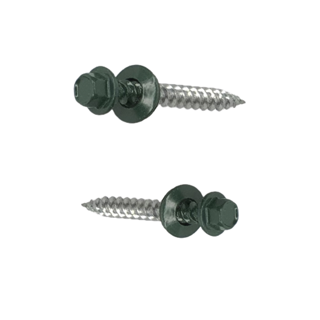 Hex Galvanized Screw #10 x 1″, 1½”, 2″, 2½”, Hexagon head, Needle Point ...